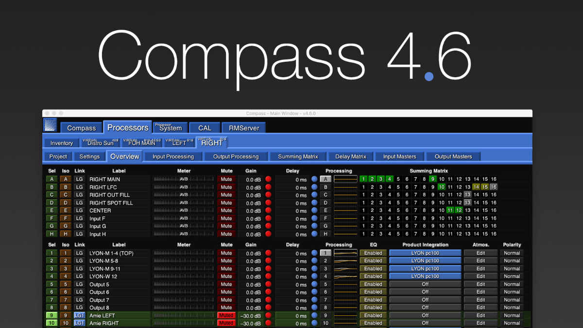 Meyer Sound Compass 4.6 Software bietet Milan Integration - EventElevator