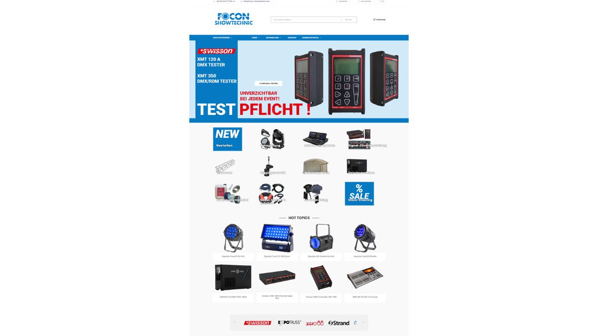 FOCON Showtechnic launcht neuen Shop und neues Logo - EventElevator